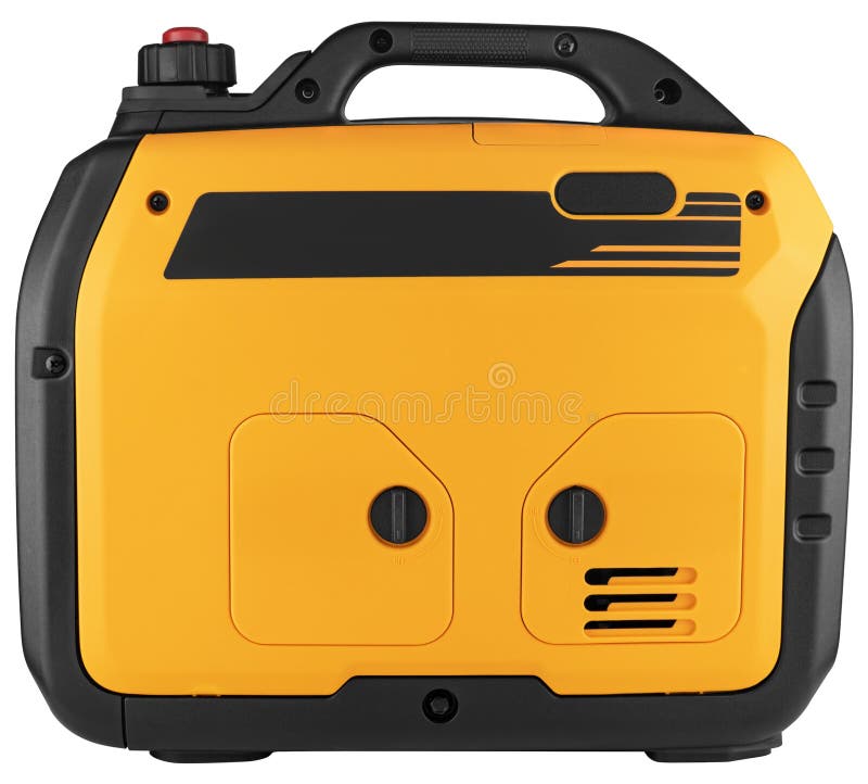Gasoline Inverter Generator, with Correct Current Sine Wave, on White ...