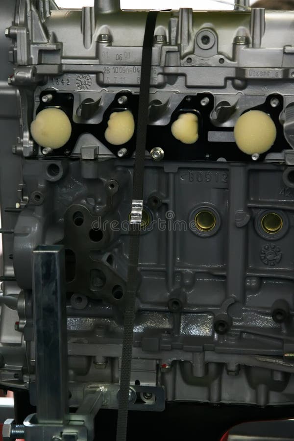 Gasoline Powered Car Engine. Automobile Engine. Car Engine Parts Stock ...