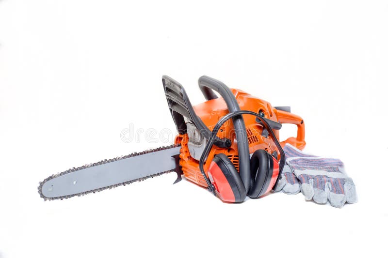 Chainsaw stock image. Image of chips, occupation, lumberjack - 3952407