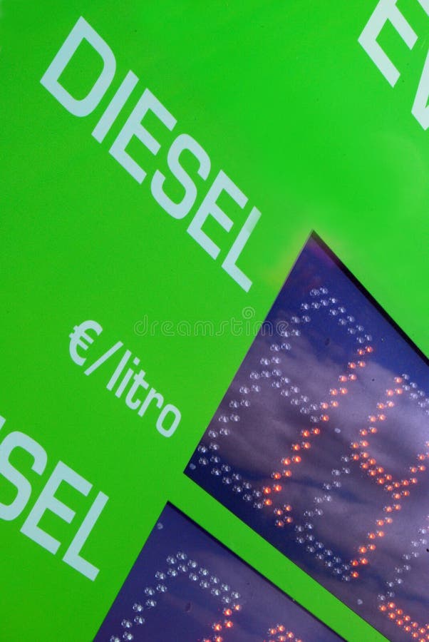 Gasoline price sign - Euro stock image. Image of power - 5894231