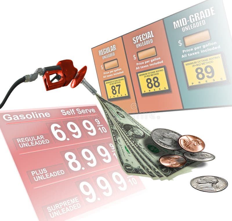 Gasoline prices stock image. Image of consumer, costly - 5155237