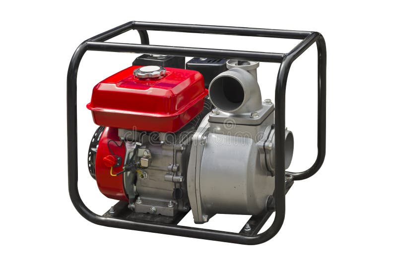 Gasoline water pump stock photo. Image of engine, irrigating - 151172144