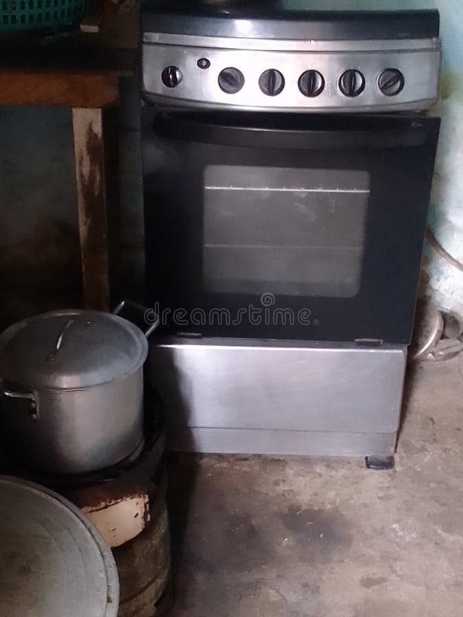 Gass and Port& X27;s, in the Kitchen Using To Cook Stock Photo - Image ...