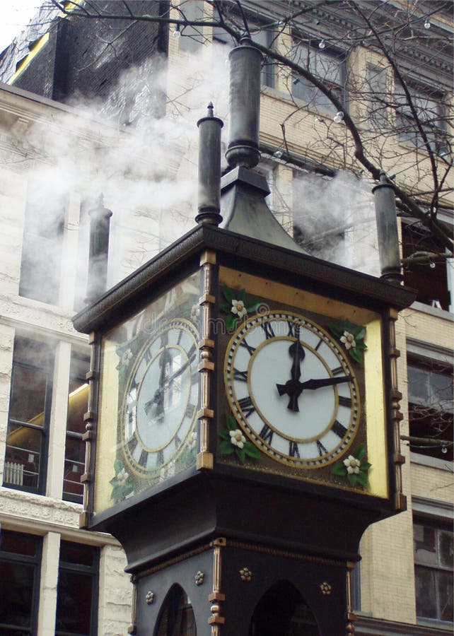 Gastown Steam Clock stock image. Image of late, city, color - 10189