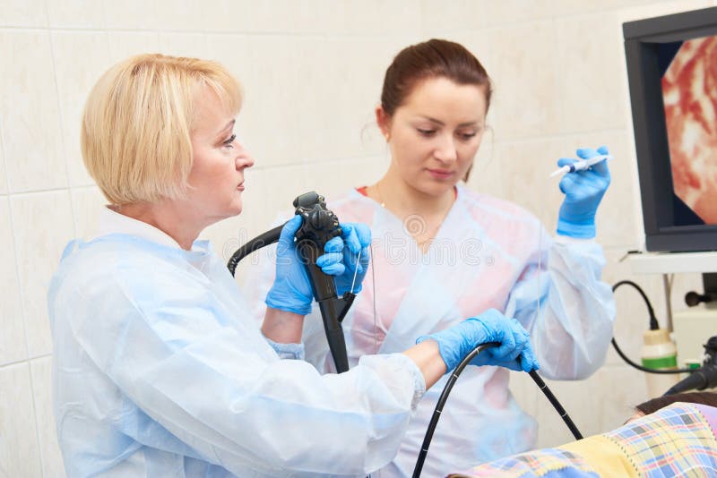Gastro-intestinale Vezeloptische Endoscopie Stock Foto - Image of ...