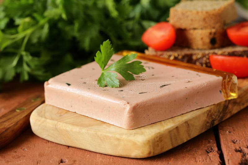 Gastronomische leverpastei stock afbeelding. Image of recept - 23306441