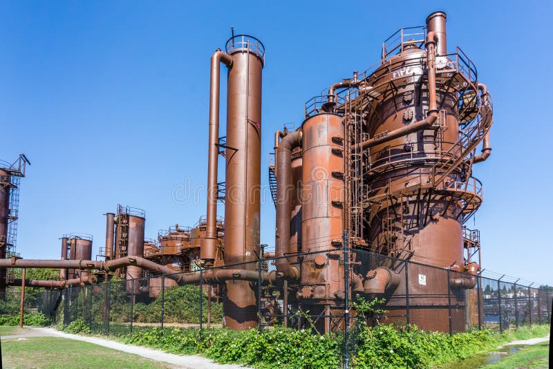 Gasworks Park Architecture 6 Stock Image - Image of outdoors, scenic ...