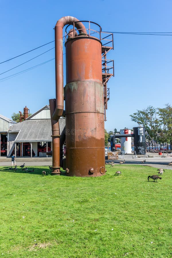 Gasworks Park Structures 2 stock photo. Image of state - 230374966