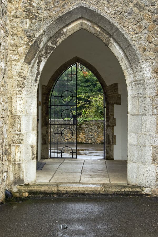 An English Walled Garden stock image. Image of garden - 14905075