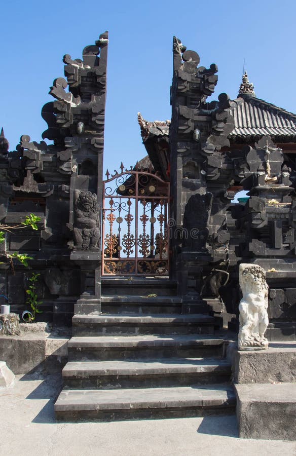 Gate of the Ancient Temple and Step To it Stock Photo - Image of prayer ...