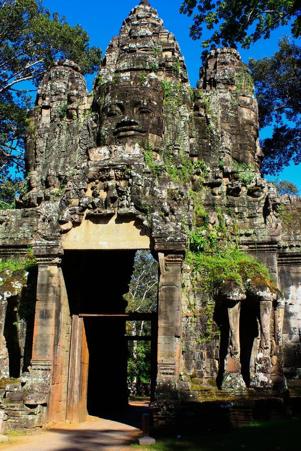 Gate of Angkor Wat - Cambodia. Gate Around Angkor Wat Temples in Siem ...