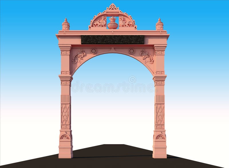 Gate Art Sample stock photo. Image of architecture, model - 207102602