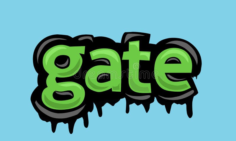 Gate Writing Stock Illustrations – 485 Gate Writing Stock Illustrations ...