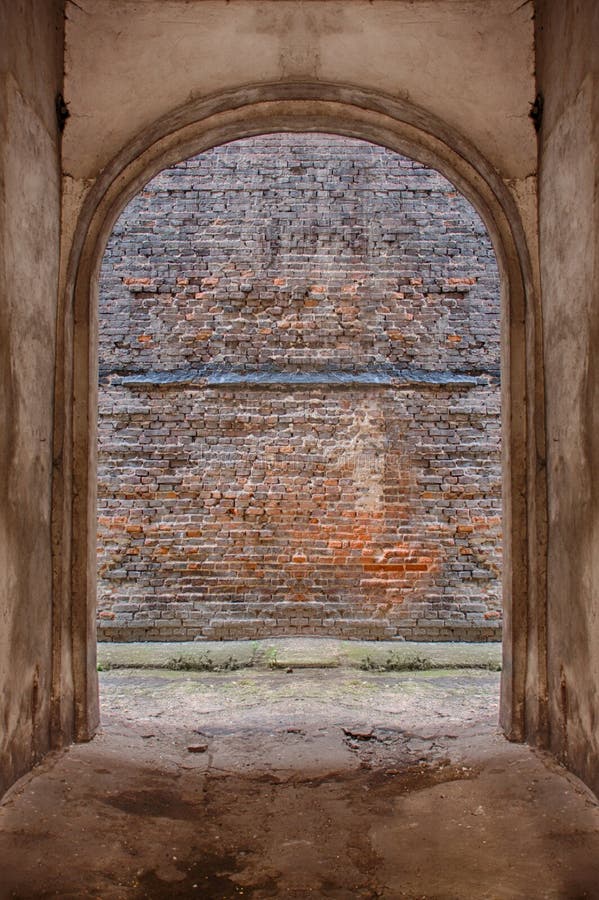 Gate with brick wall stock image. Image of outdoor, pattern - 110002677
