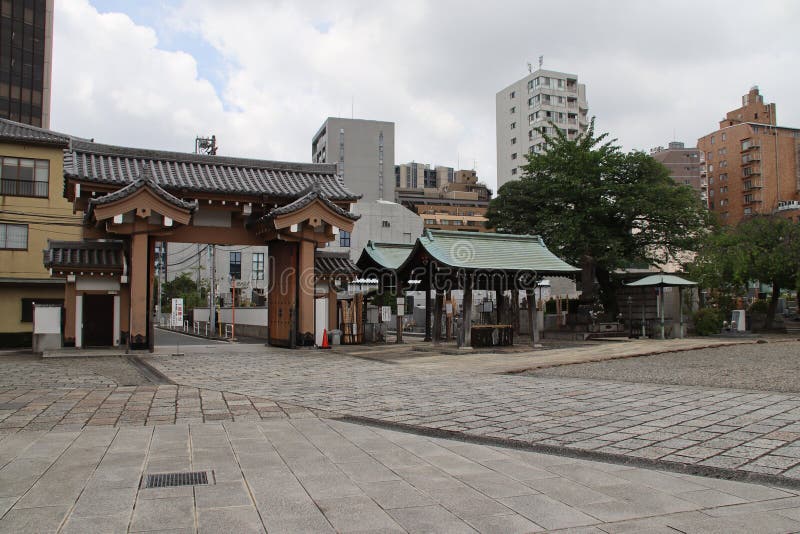 Gate in a Buddhist Temple in Tokyo in Japan Stock Photo - Image of ...