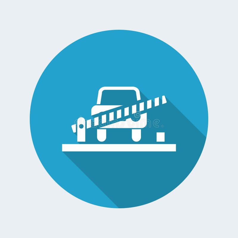 Gate car icon stock vector. Illustration of road, drive - 96395073