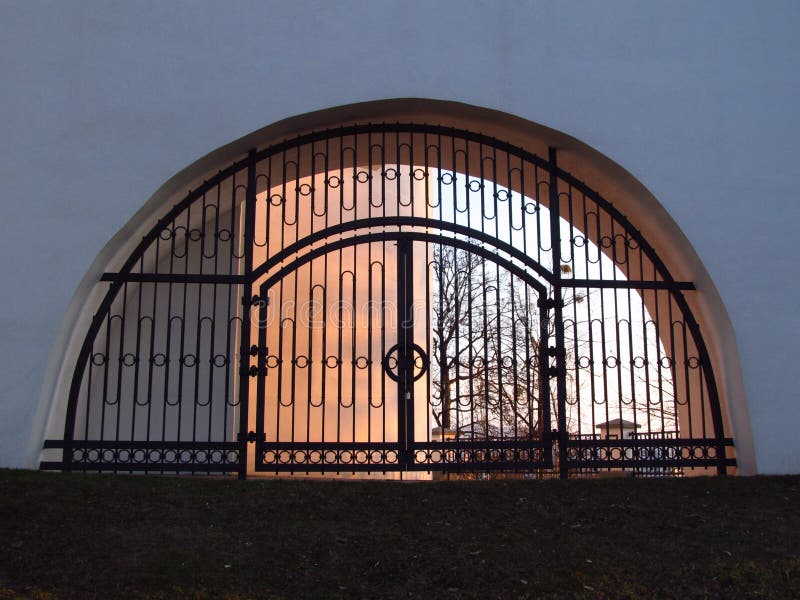 Gate in the chateau stock image. Image of architecture - 47651845