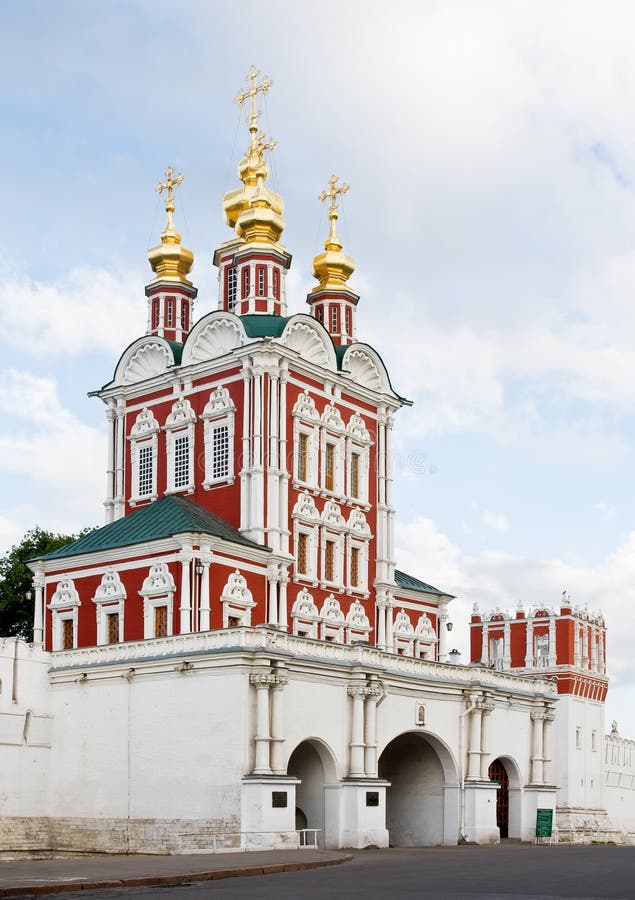 Gate Church of the Novodevichy Convent Stock Photo - Image of urban ...