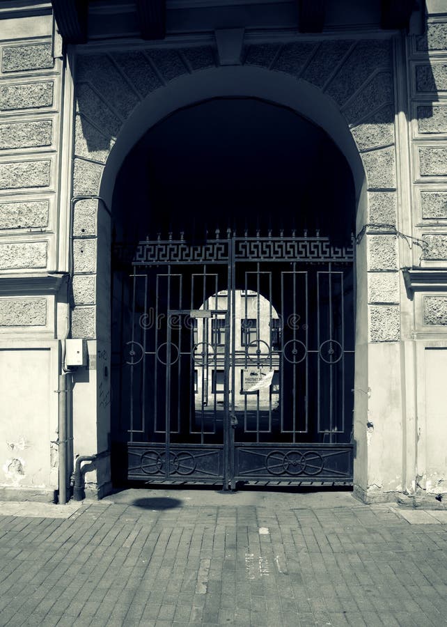 Gate in the city stock photo. Image of iron, built, classic - 33467162