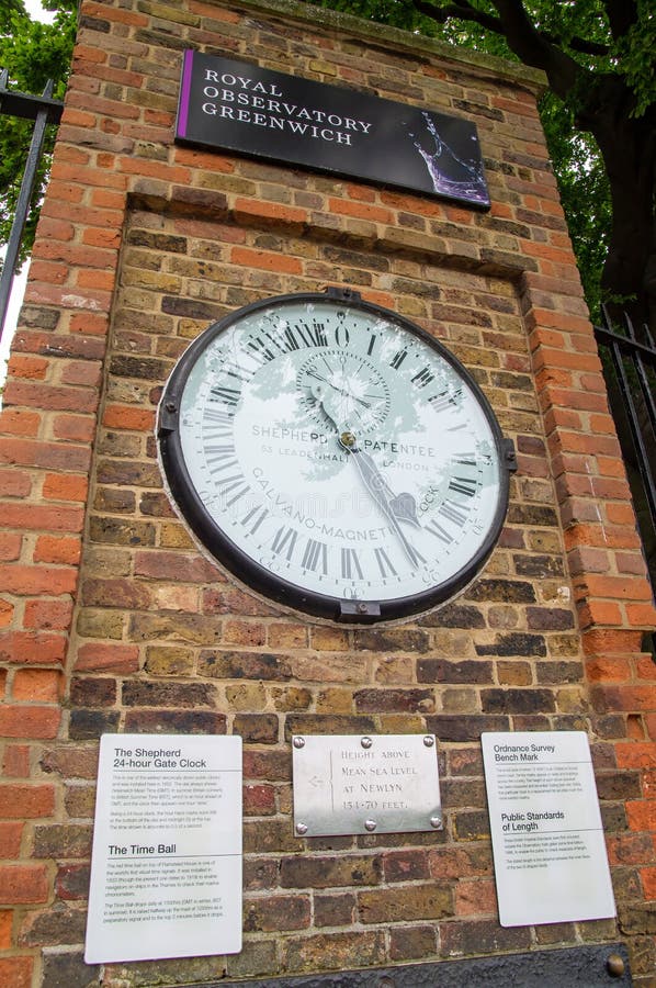 Gate Clock, Greenwich, London, England Editorial Image - Image of ...