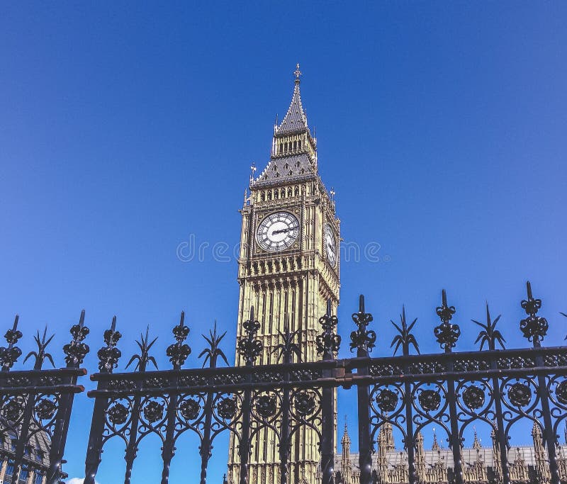 Gate Clock Parliament stock photo. Image of palace, steel - 112081892