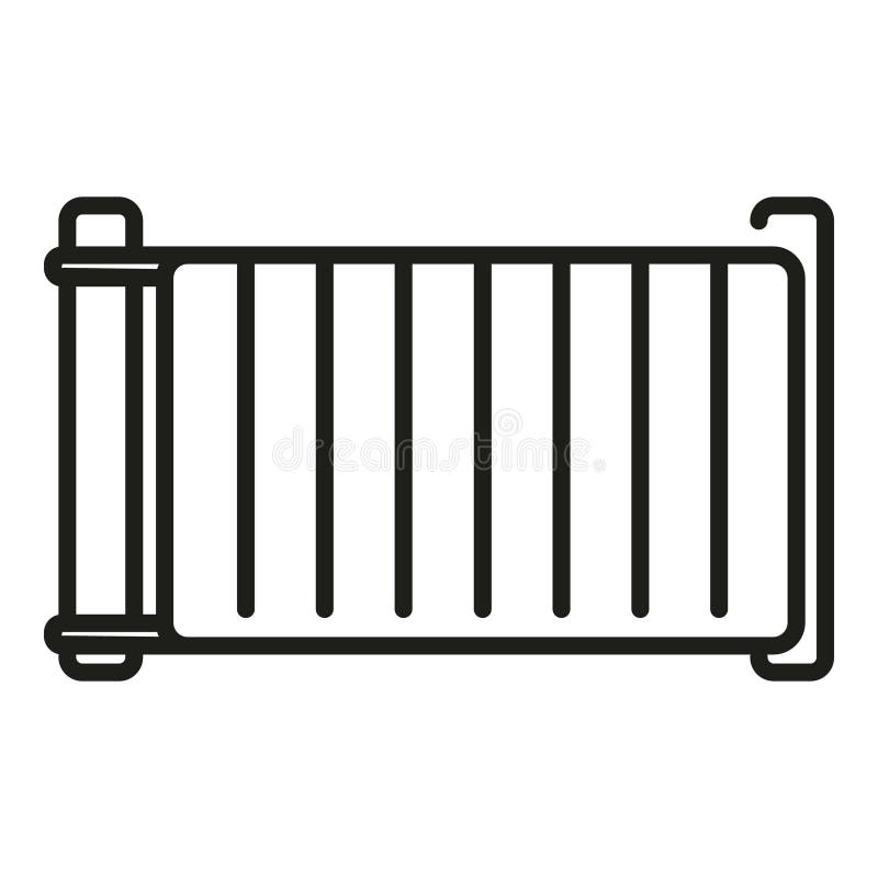 Gate Control Icon Outline Vector. House Security Stock Vector ...