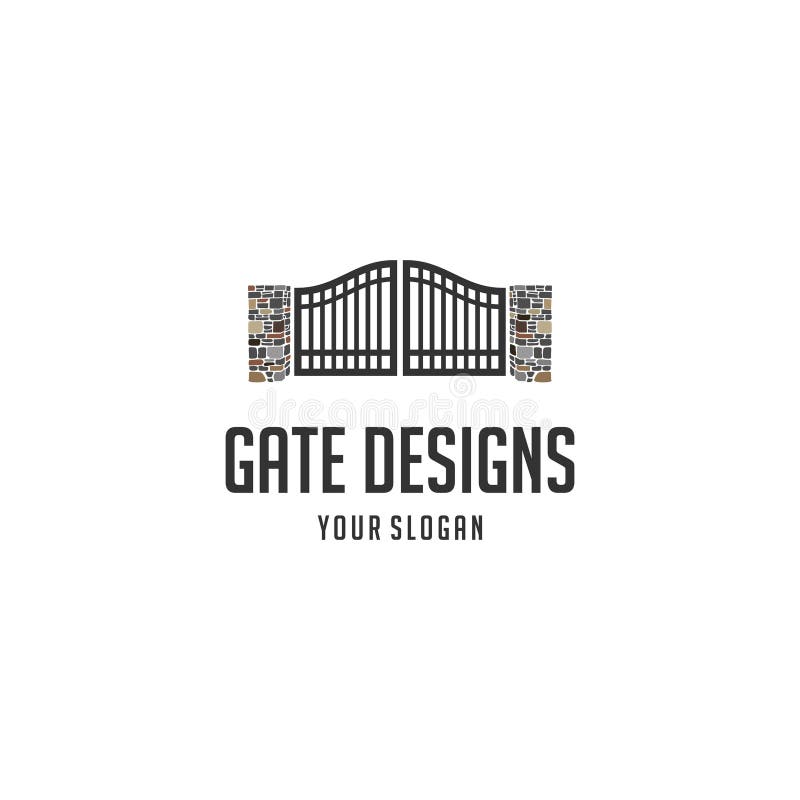 Gate designs logo vector stock illustration. Illustration of connection ...