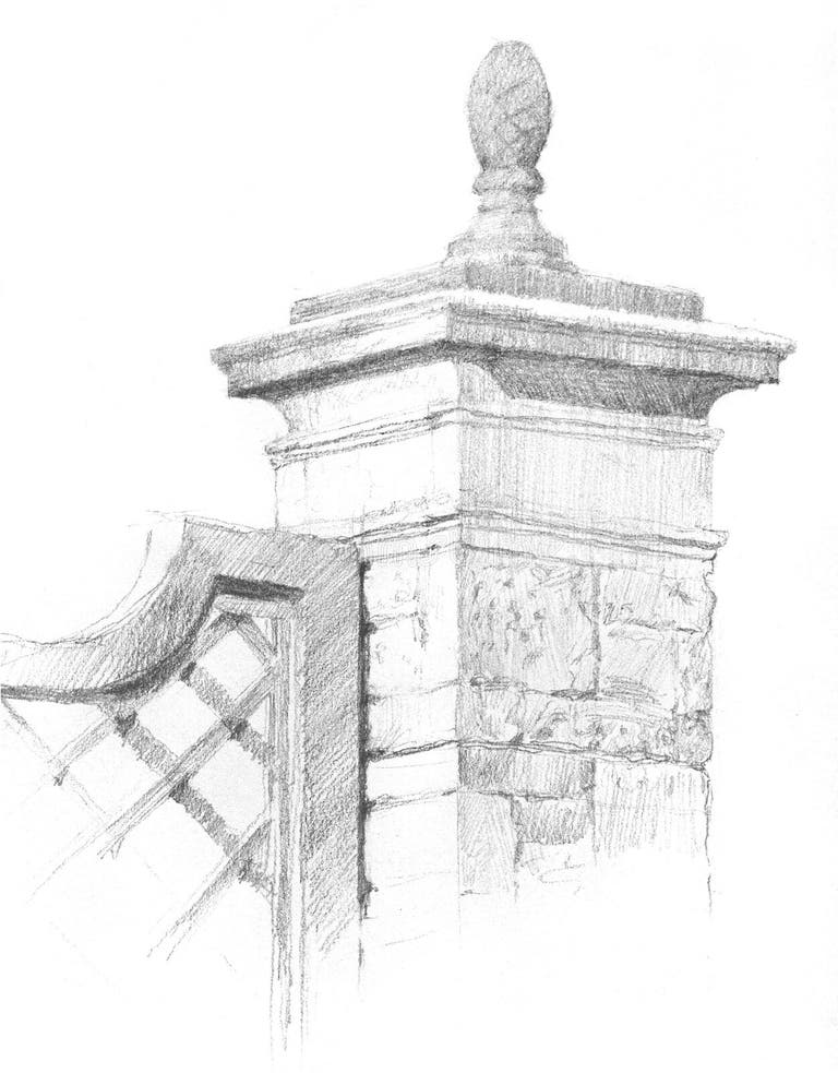Garden Gate Drawing Stock Illustrations – 2,123 Garden Gate Drawing ...