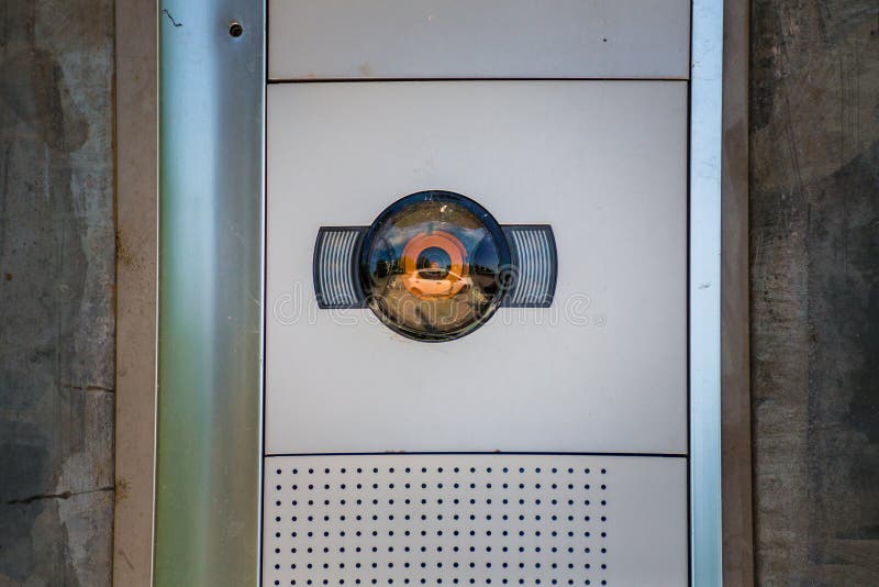 Gate Entrance Camera stock photo. Image of phone, camera - 120797702