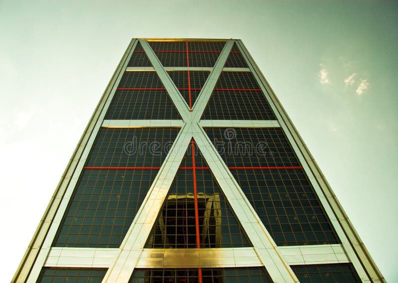 The Gate of Europe stock image. Image of blue, madrid - 25454587