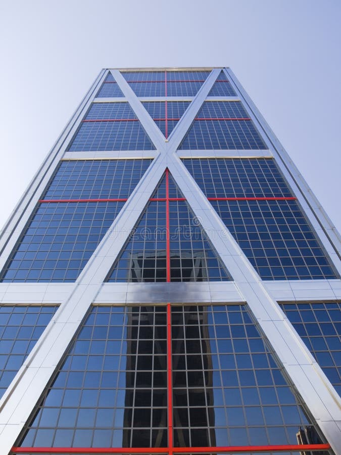 Gate of Europe, Madrid Spain Stock Image - Image of spain, building ...