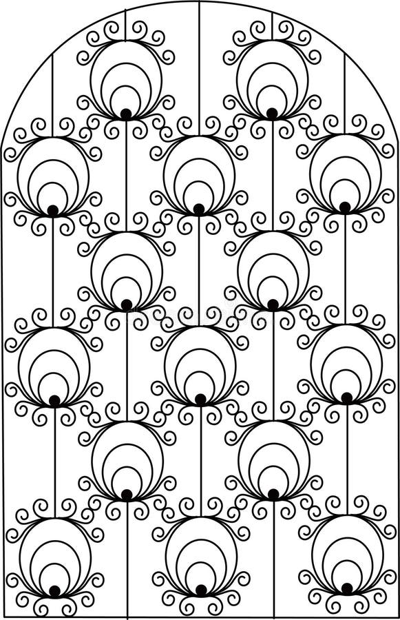 Gate a Fence a Lattice the House Stock Vector - Illustration of fence ...