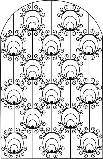 Gate a Fence a Lattice the House Stock Vector - Illustration of fence ...