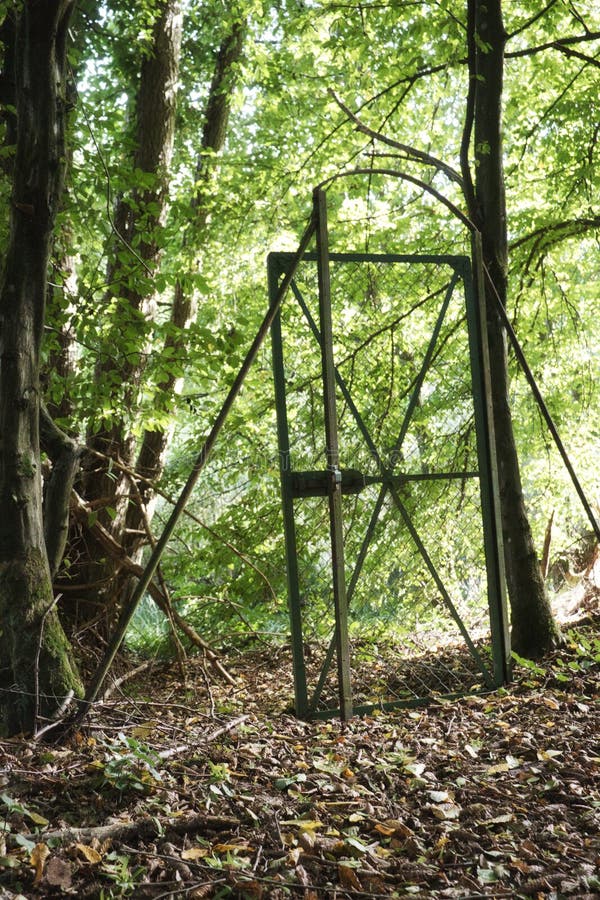 Gate without a Fence Slightly Ajar Stock Photo - Image of journey ...