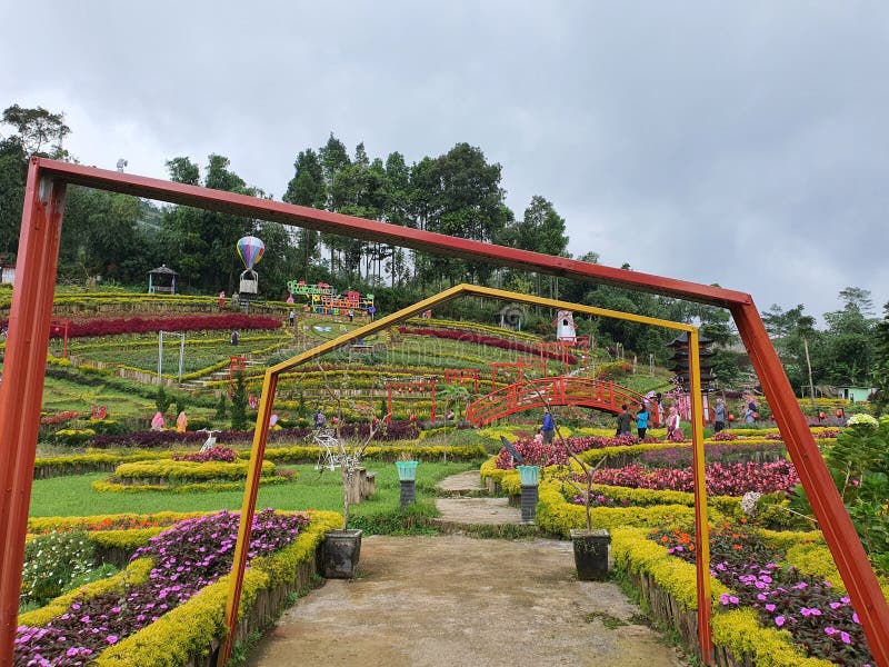 Gate Flower Garden Purbalingga Indonesia Stock Image - Image of gate ...