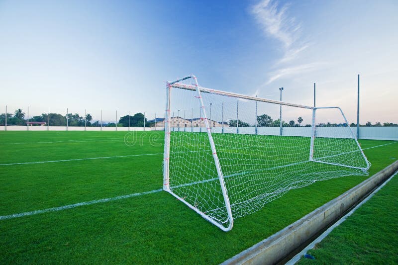 Gate on a football field stock image. Image of competition - 28581705