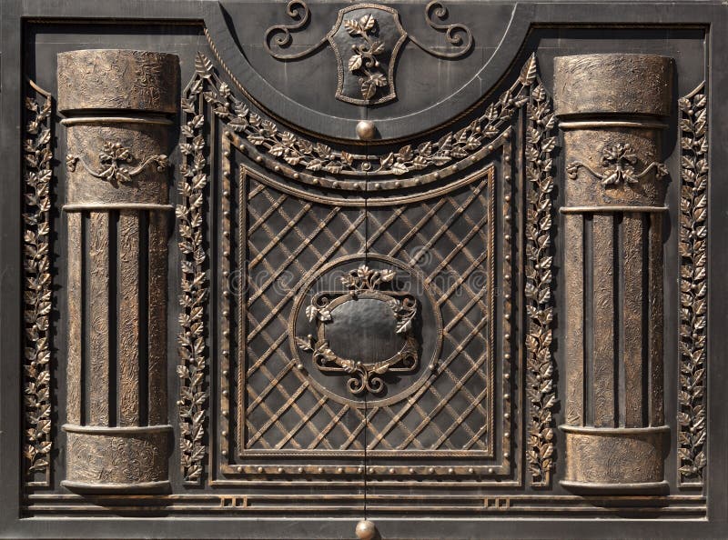 Gate. stock photo. Image of texture, forged, gates, iron - 60151504