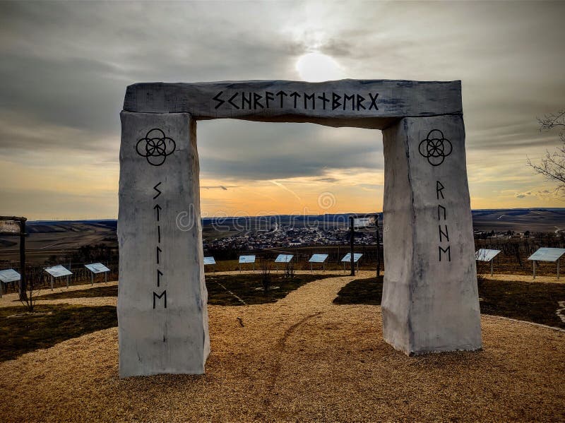 Gate of Freedom Memorial at a Soft Sunset Stock Photo - Image of ...
