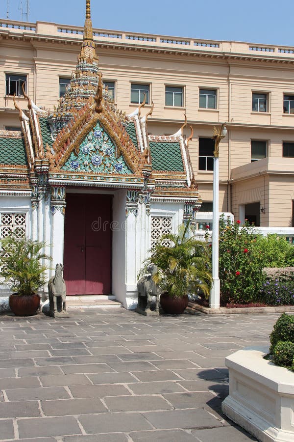 Gate at the Grand Palace in Bangkok - Thailand Stock Image - Image of ...