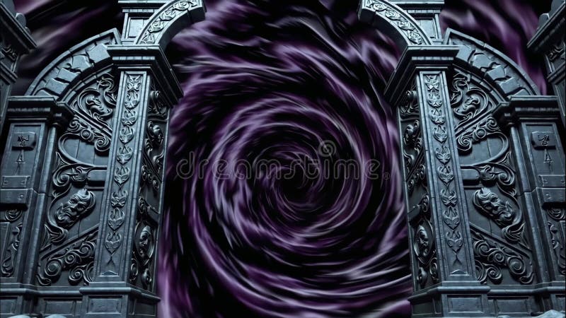 The Gate of Hell Opens! Unleashing Dark Energy Stock Footage - Video of ...