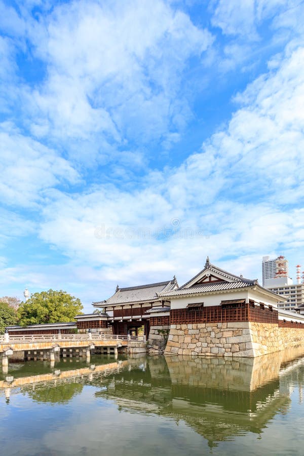 Gate of Hiroshima Castle in Hiroshima Prefecture, Chugoku Region Stock ...
