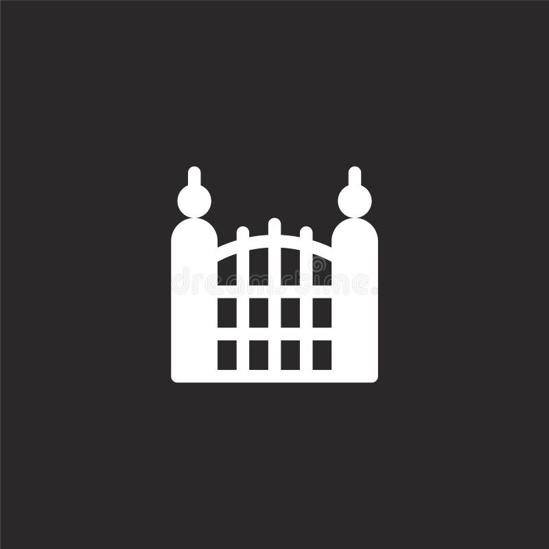 Gate Icon. Filled Gate Icon for Website Design and Mobile, App ...
