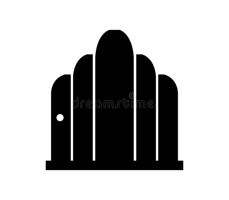 Gate Icon Illustrated in Vector on White Background Stock Illustration ...