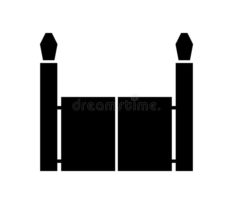 Gate icon illustrated stock illustration. Illustration of decorative ...