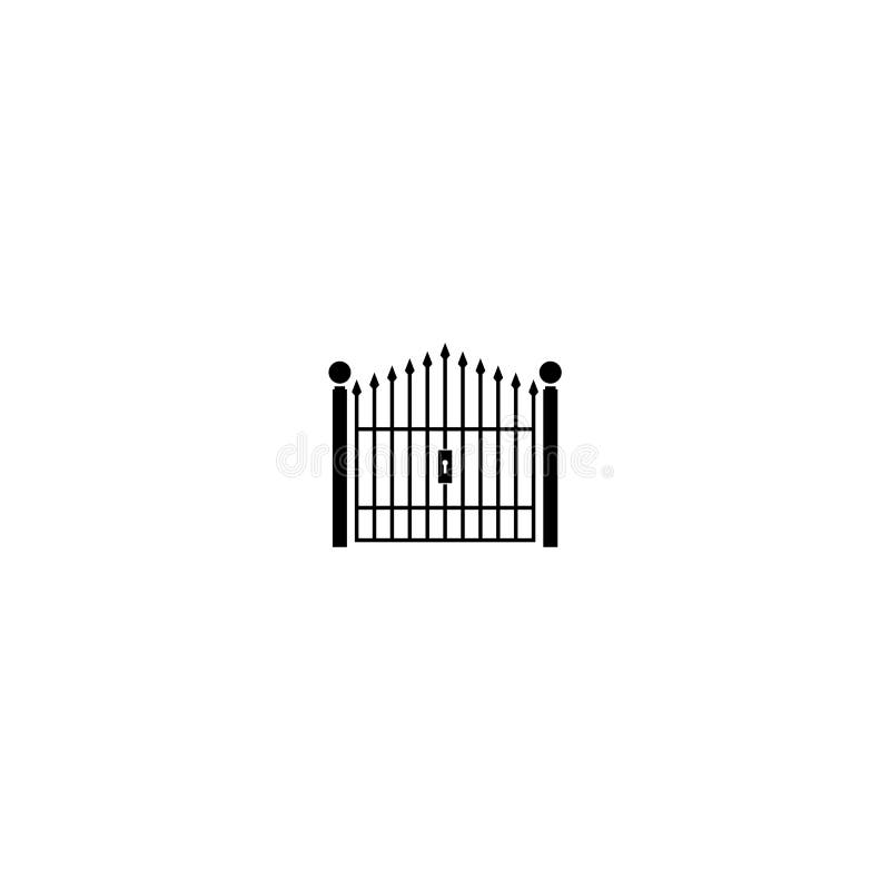 Iron Gate logo design stock illustration. Illustration of flat - 152297416