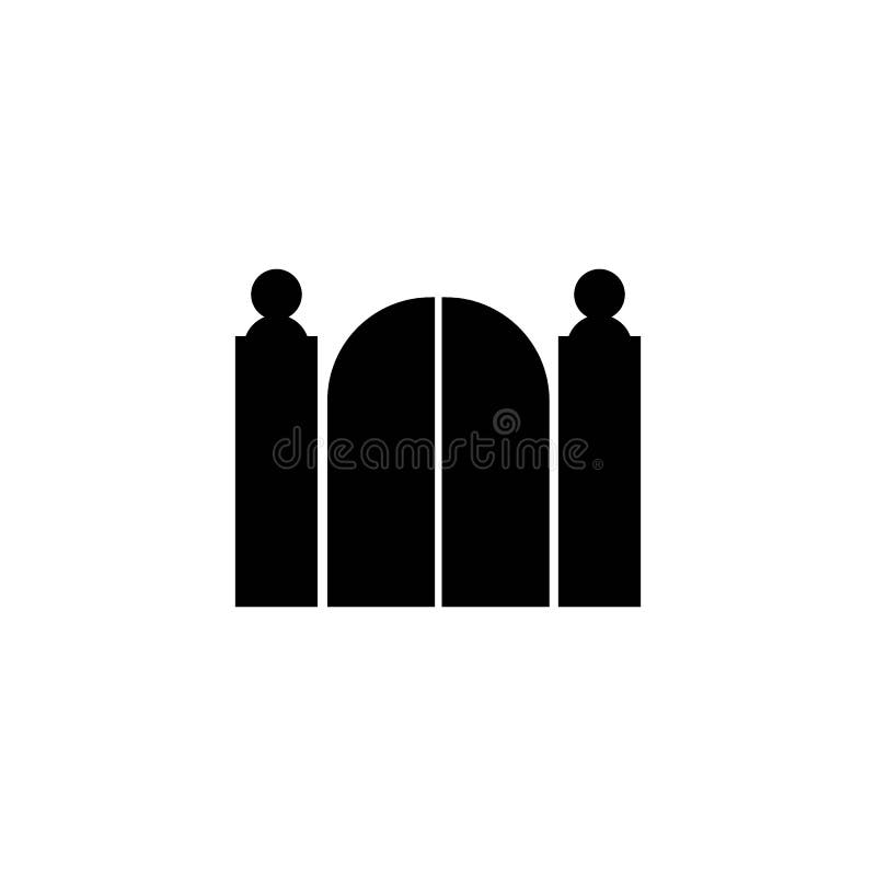 Gate Icon Logo Vector Design Stock Illustration - Illustration of gate ...
