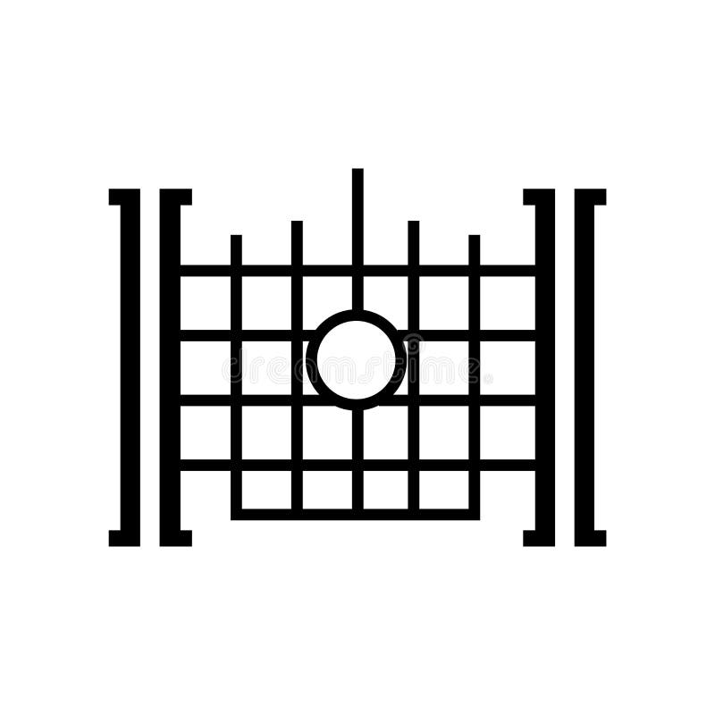 Gate Icon Vector Isolated on White Background, Gate Sign , Construction ...