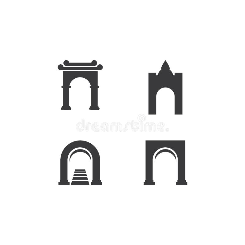 Gate illustration vector stock vector. Illustration of stone - 176991474