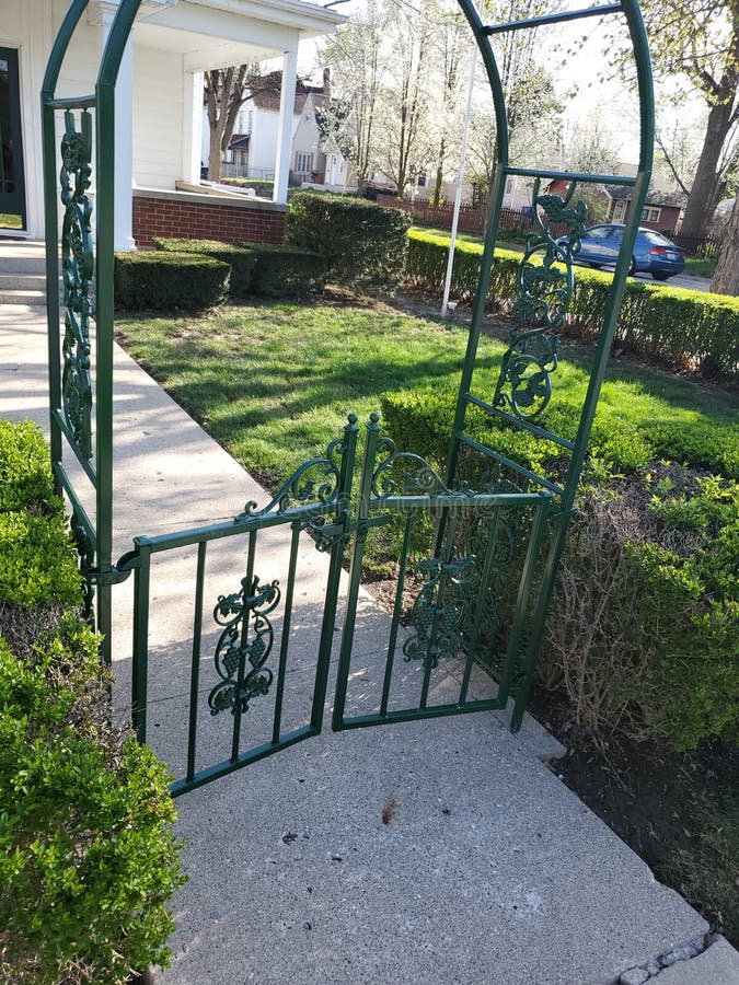 Gate keeper around stock image. Image of neighbourhood - 219470825