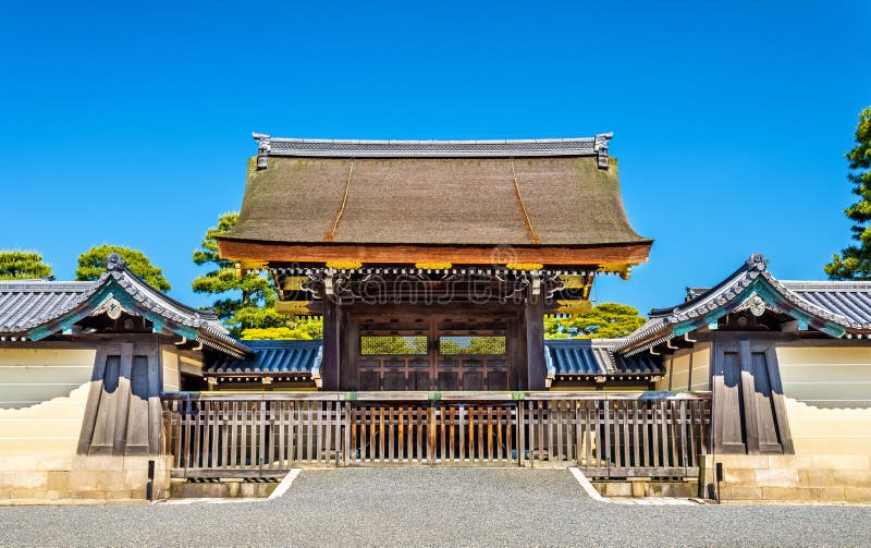 Gate of Kyoto-gosho Imperial Palace Stock Photo - Image of door ...